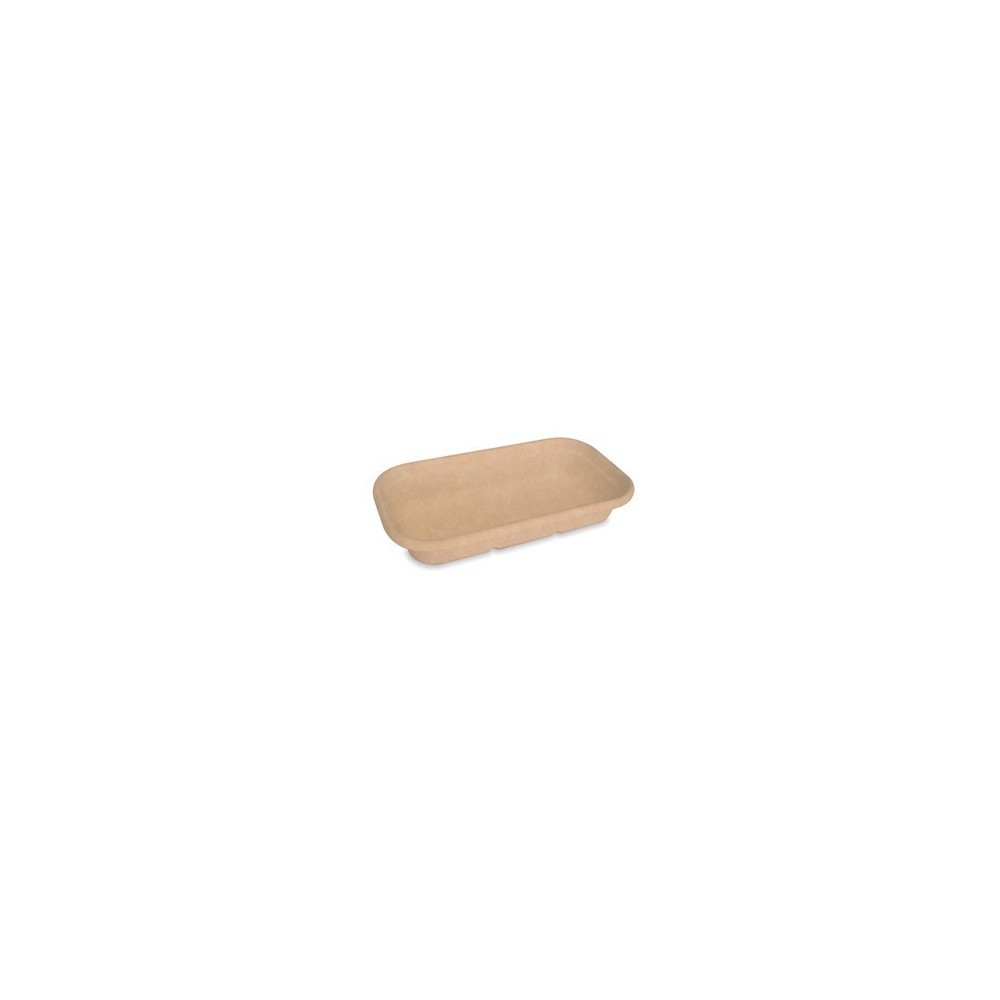 750ml Biodegradable Takeaway Box - 230x130x40mm - Natural 500 pcs