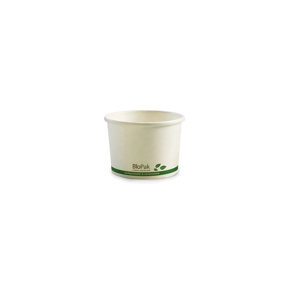 8oz Hot & Cold Biodegradable BioPak Cup White 1000 pcs
